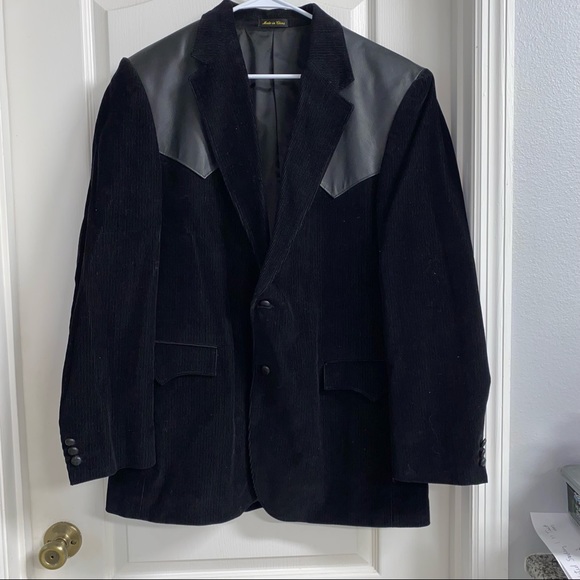 Circle S | Suits & Blazers | Circle S Mens Black Corduroy Jacket | Poshmark